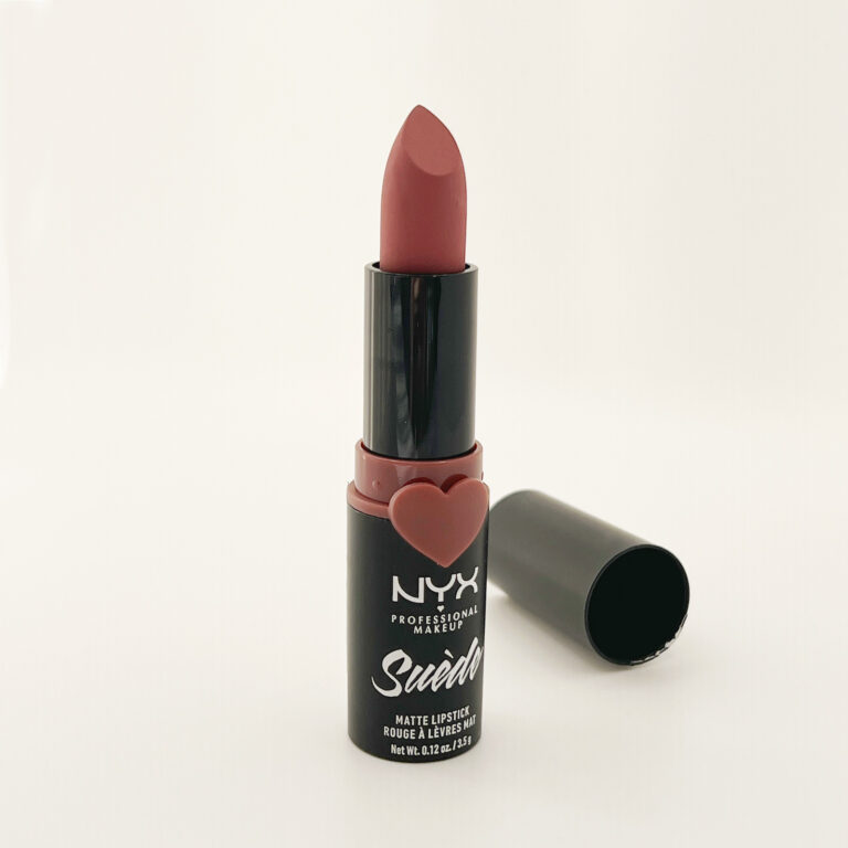 NYX Suede Matte Lipstick Soft Spoken Review - Fables in Fashion